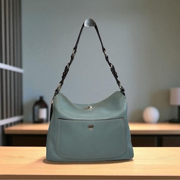 Coach | Bags | Coach Chelsea Legacy Pebbled Leather Turnlock Shoulder ...